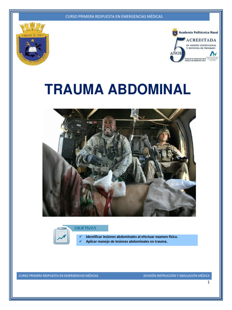 07 Trauma Abdominal | PDF | Abdomen | Especialidades Medicas