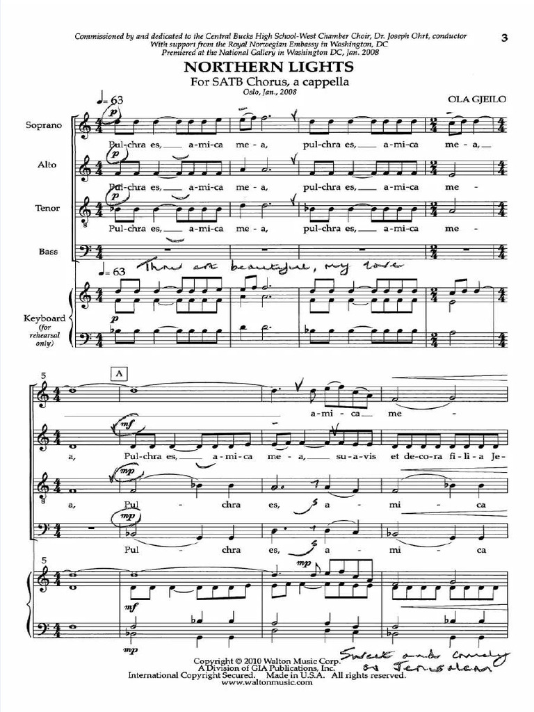 PDF Gjeilo Northern Lights Marked PDF Compress | Download Free PDF ...