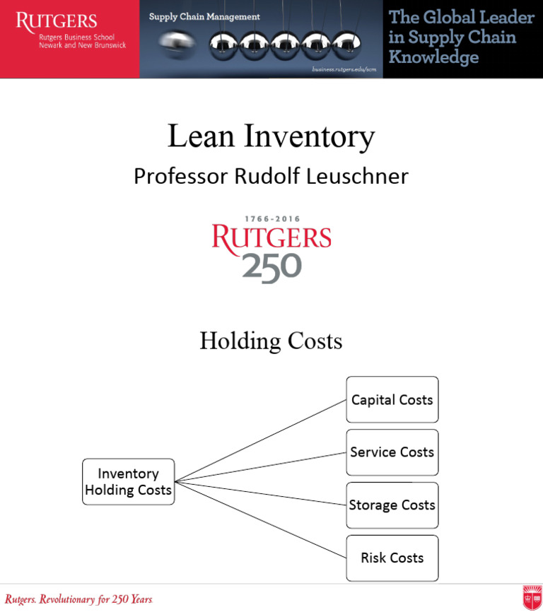 01 Lean-Inventory Lean Inventory Slides | PDF