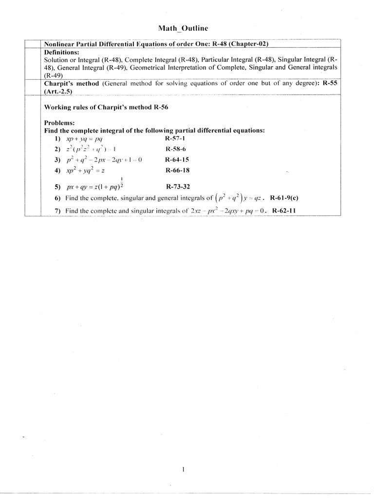 Math CHP Out | PDF