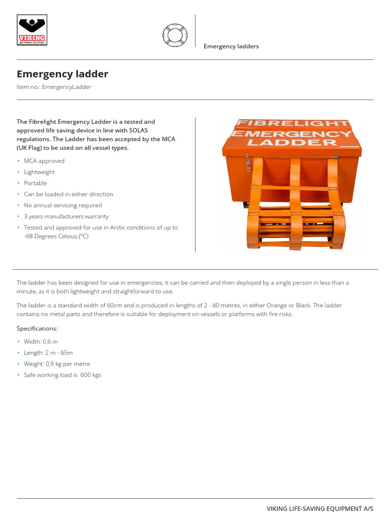 EmergencyLadder - Emergency Ladder | PDF