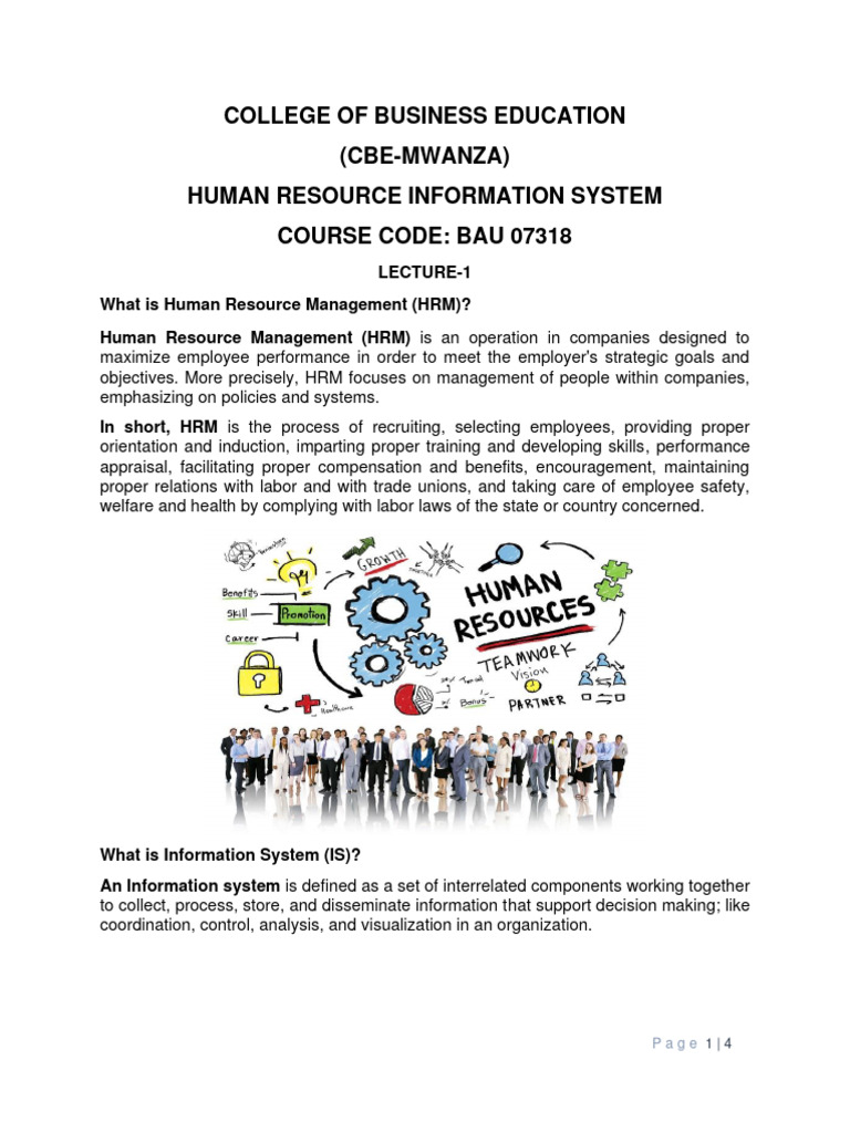 Overview of Human Resource Management | PDF | Human Resource Management ...