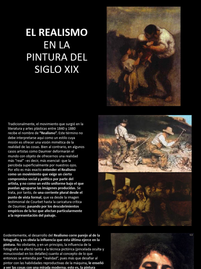 Realismo en la pintura del siglo XIX | PDF | Pinturas | Las artes