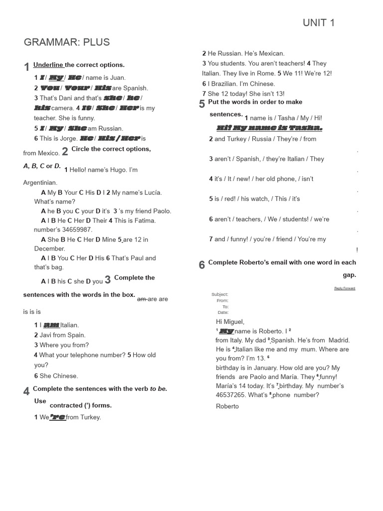 Practice Unit 1 | Download Free PDF | Linguistics