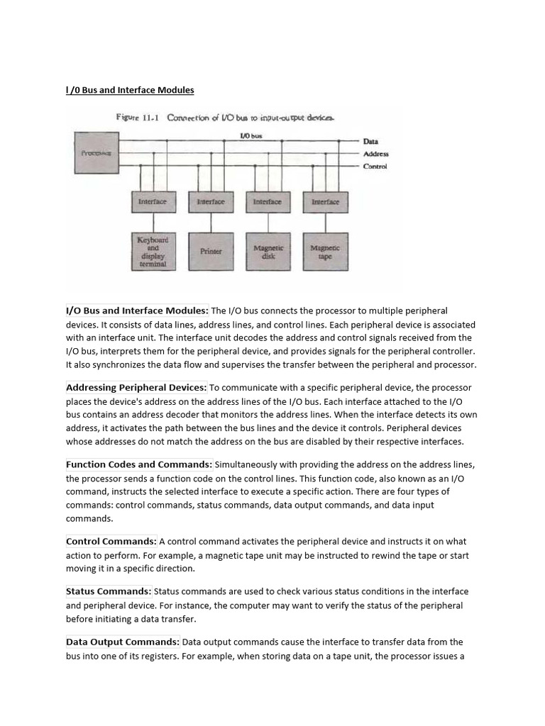 COA CH 11 | PDF | Input/Output | Computer Data Storage