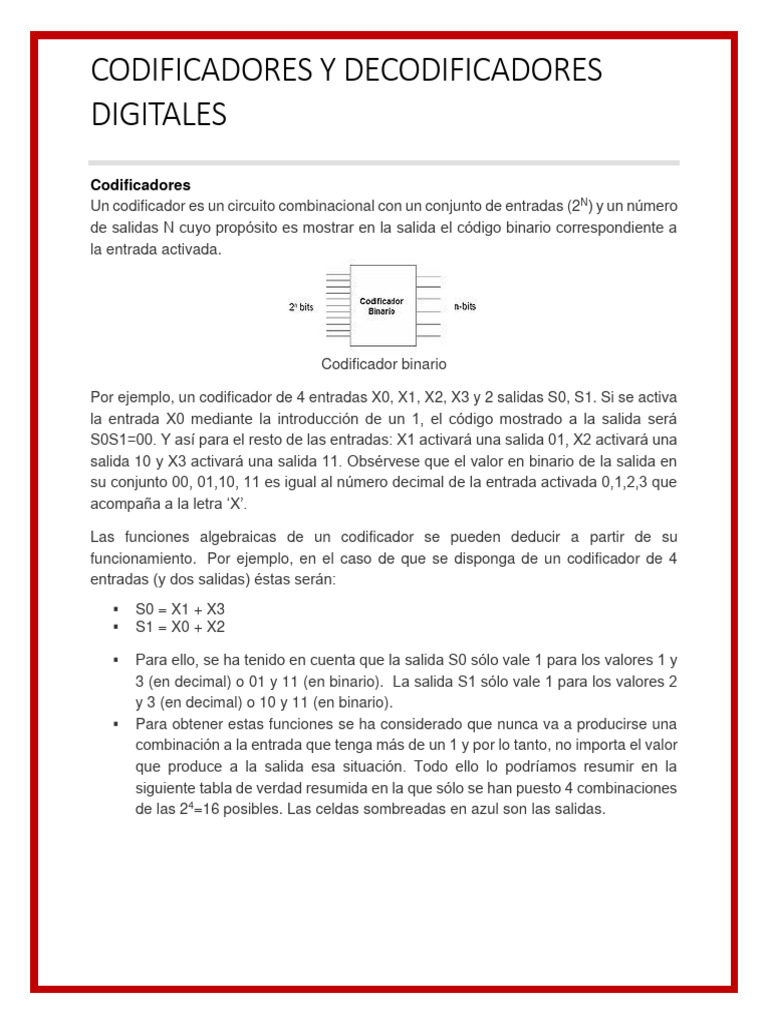 Codificadores y Decodificador BCD A 7 Segmentos | Descargar gratis PDF | Diodo emisor de luz ...