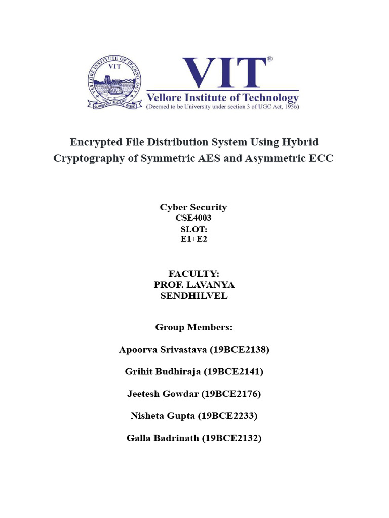 Encrypted File Distribution System Using Hybrid Cryptography of ...