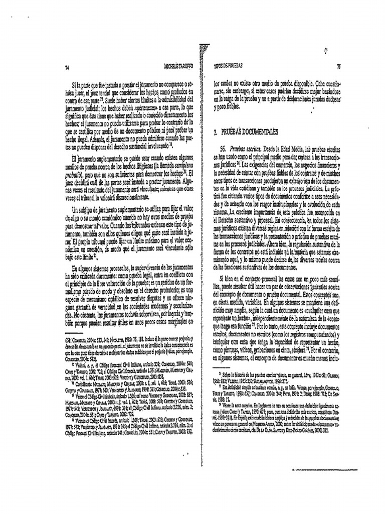 La Prueba Documental - Michelle Taruffo | PDF