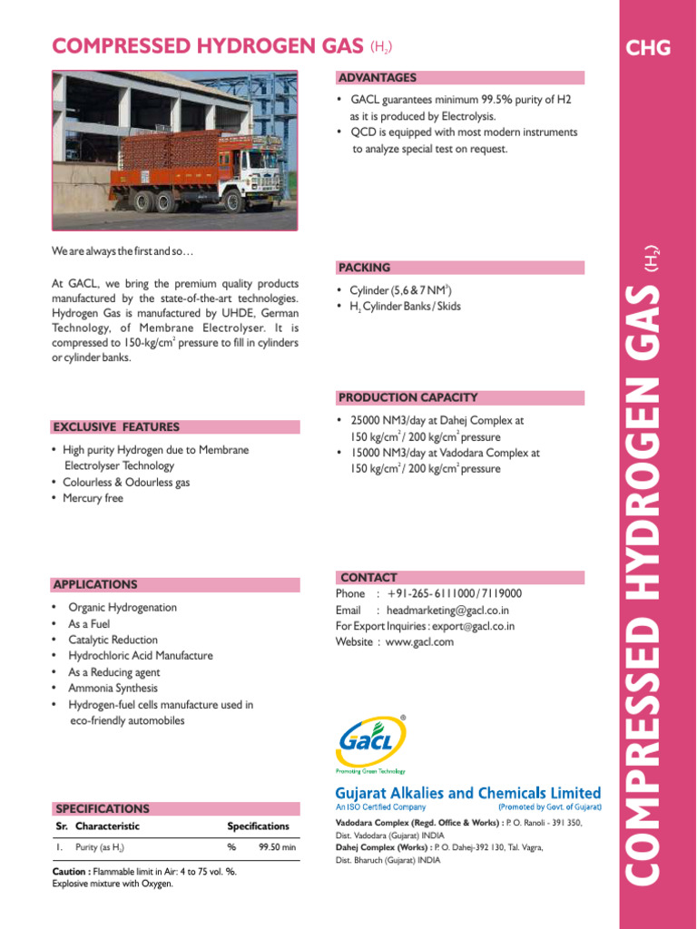 Compressed Hydrogen Gas | PDF | Hydrogen Economy | Energy Technology
