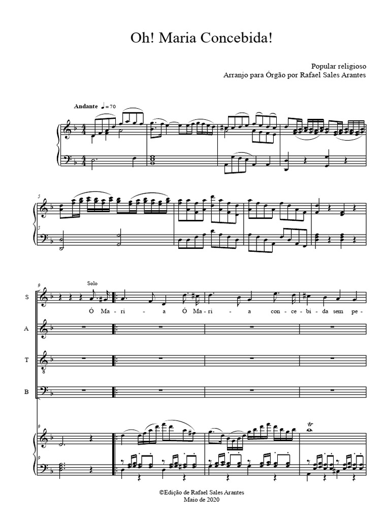 14 - Oh Maria - GBS - Órgão e Vozes | PDF