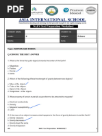 Grade 3 NAFS Practice Exam | PDF | Mathematics | Shape