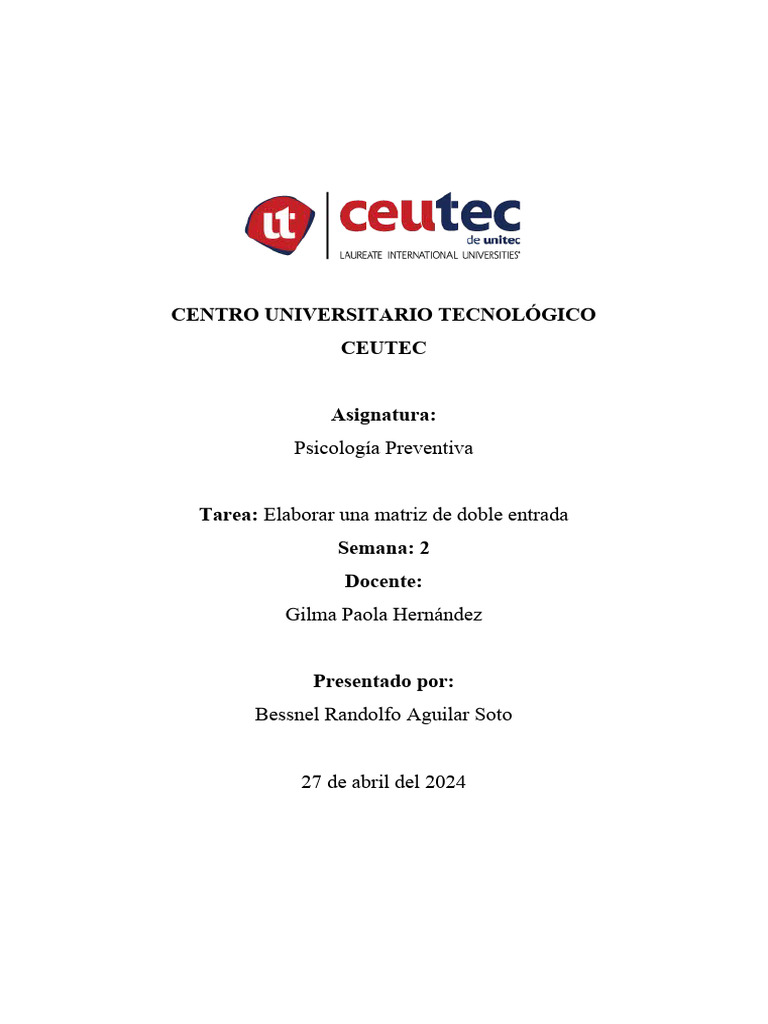 Matriz de Doble Entrada | PDF | Gestión de recursos humanos | Business