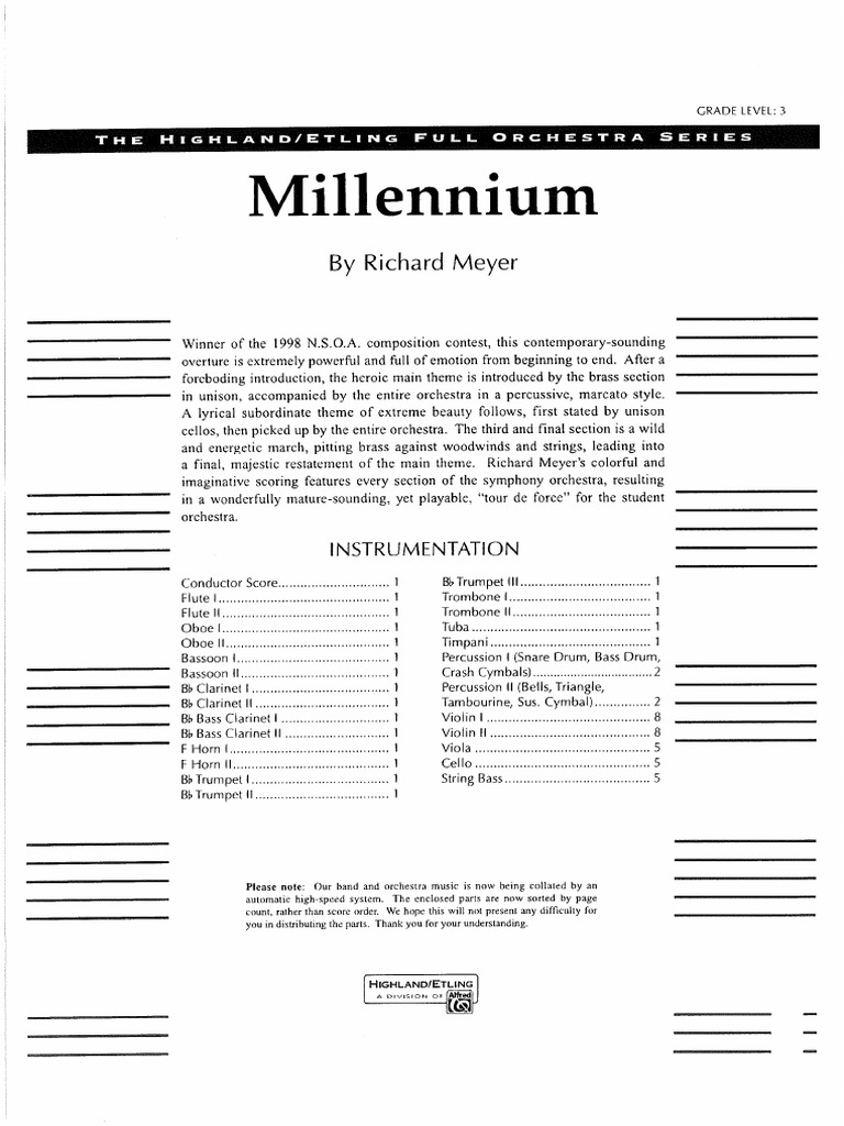 Millenium Score | PDF