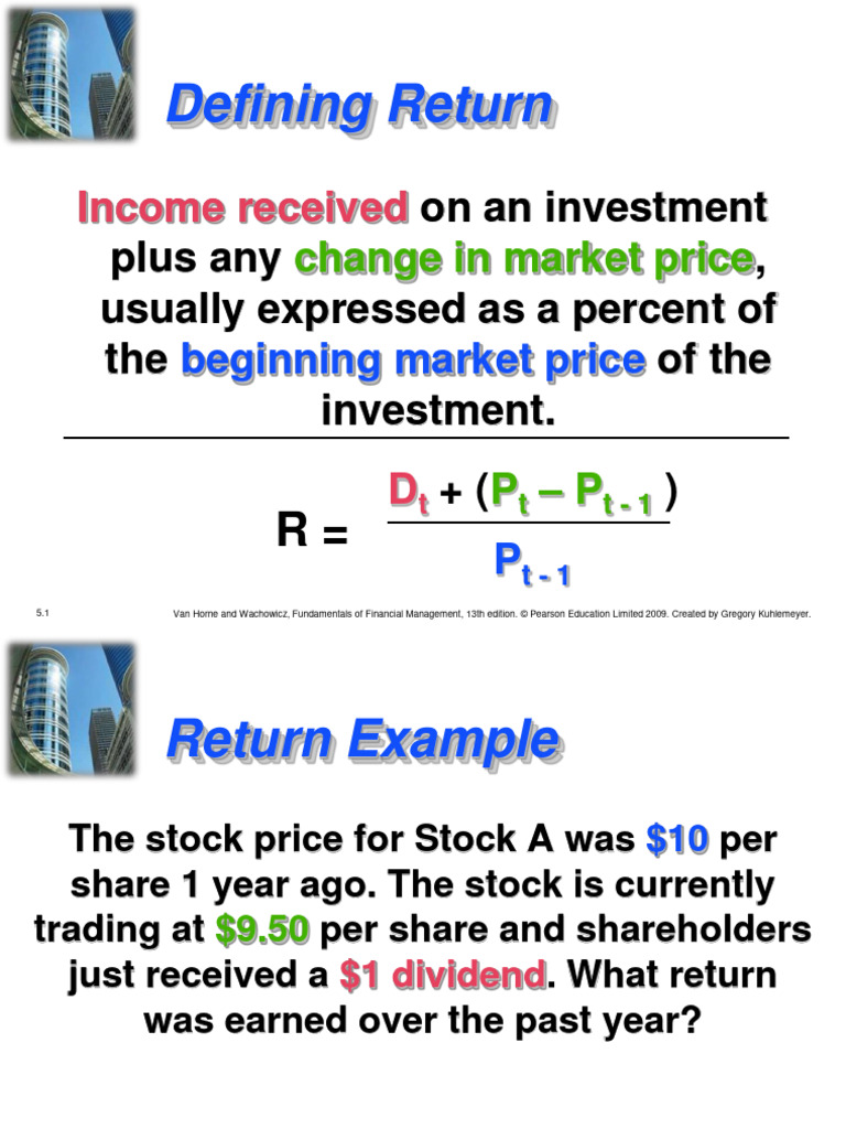 Risk_&_Return_Lecture | PDF | Beta (Finance) | Stocks