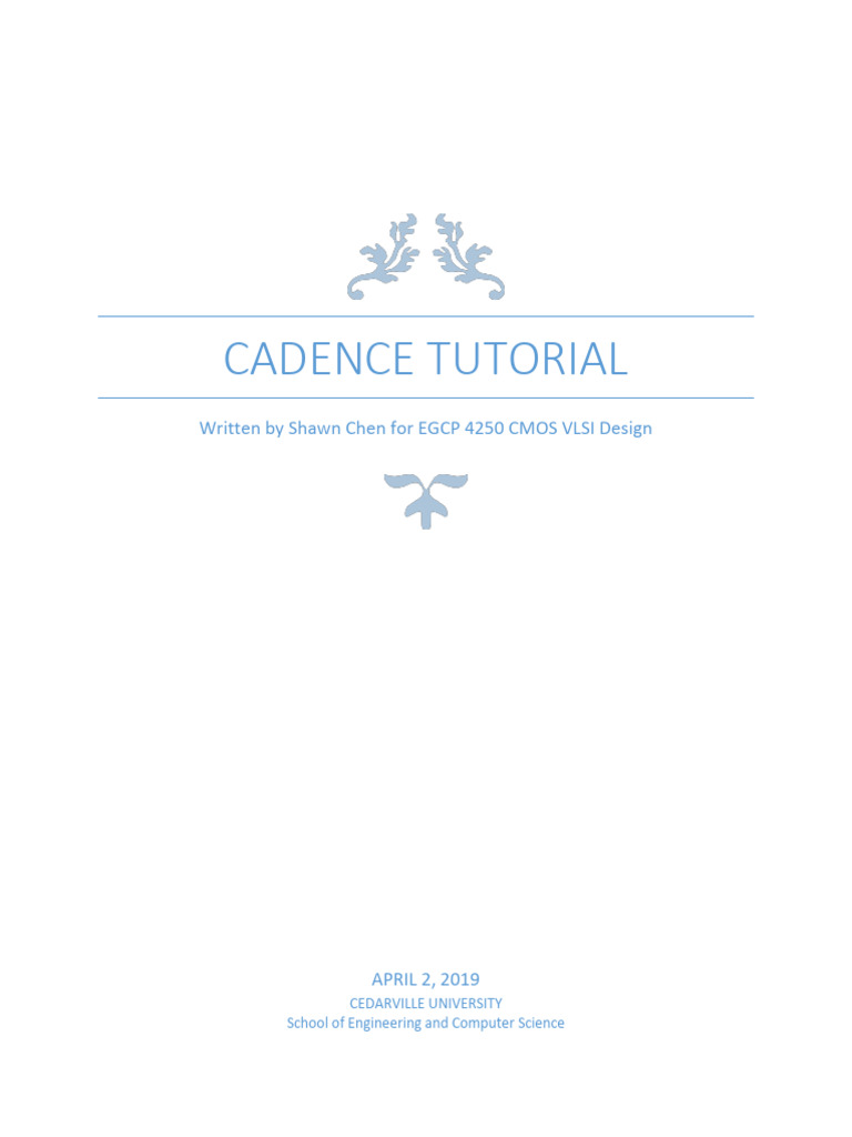 Cadence Tutorial Part 2 | Download Free PDF | Mosfet | Electronics