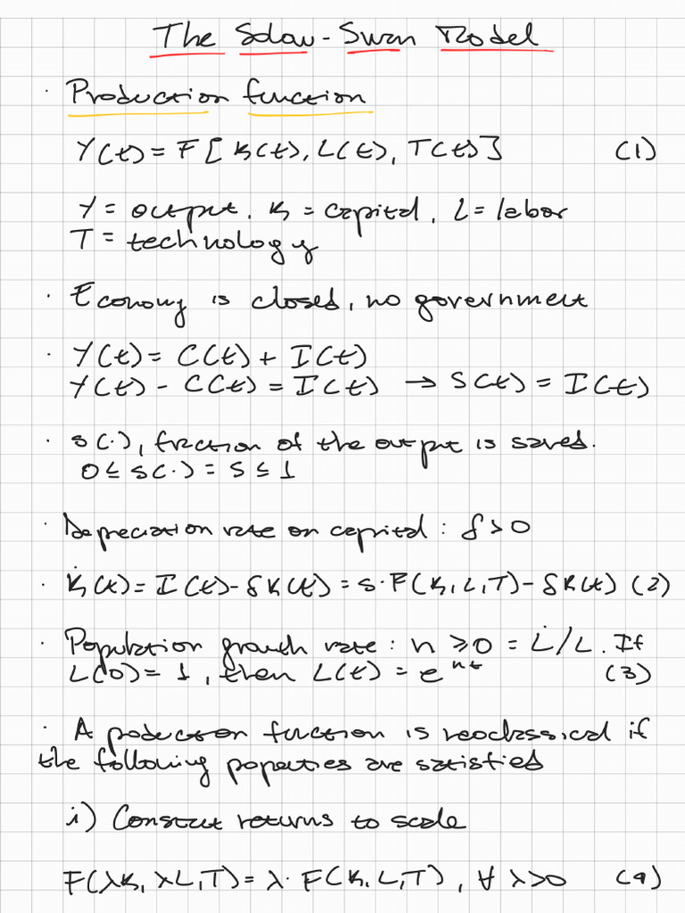 Solow Model | PDF