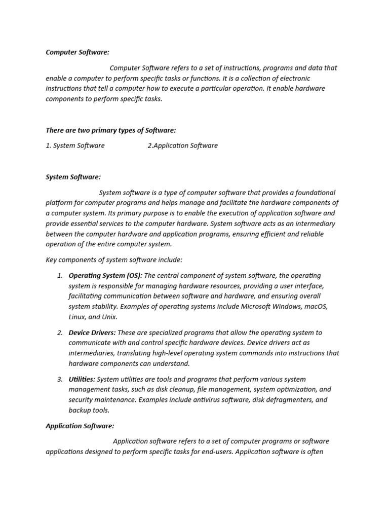 Computer Software | Download Free PDF | Application Software | Software