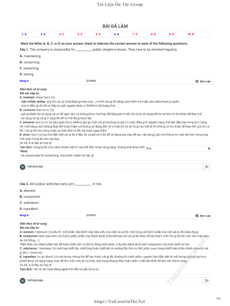 Bu I 9 HDG Advanced Vocab 18-23 | PDF