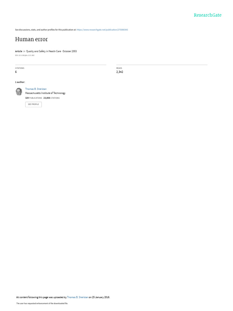 Human Error | PDF | Causality | Reliability Engineering