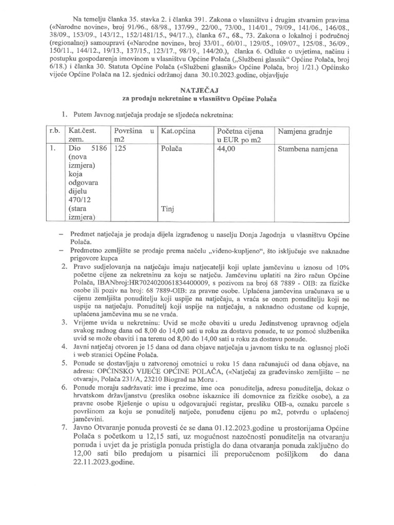 Natjecaj Stambena | PDF