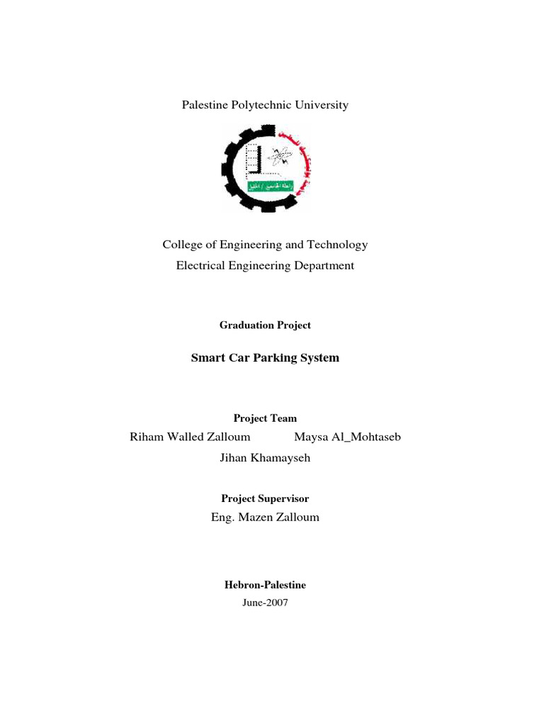 Smart Car Parking System Pdf Microprocessor Microcontroller