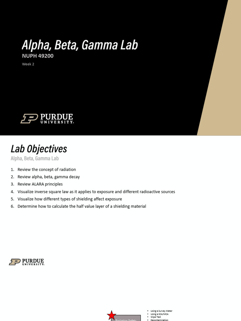 Week 2 Lab - Alpha Beta Gamma Lab | PDF | Radioactive Decay | Ionizing ...