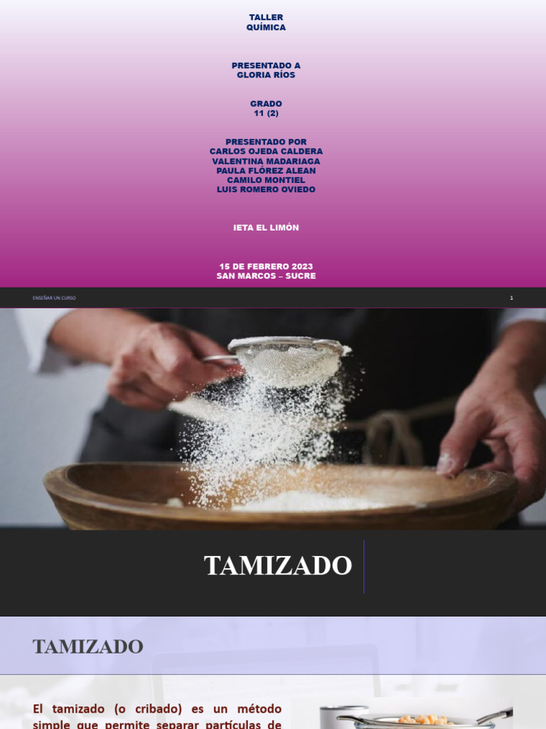Métodos y Tipos de Tamizado en Química | PDF | Textiles | Cable