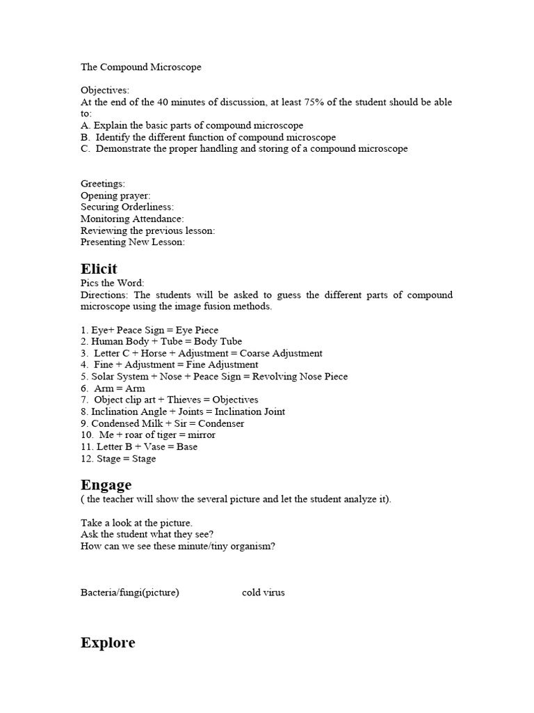 The Compound Microscope | Download Free PDF | Optical Devices | Optics