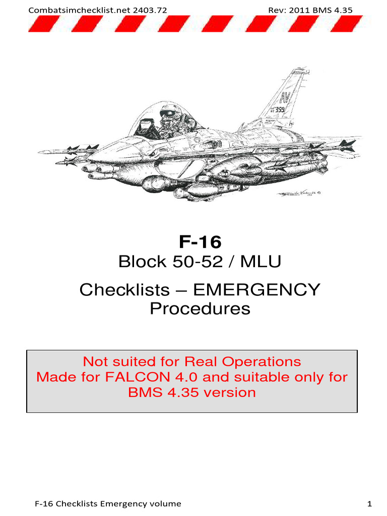 Emergency Checklists | PDF | Aviation | Aircraft