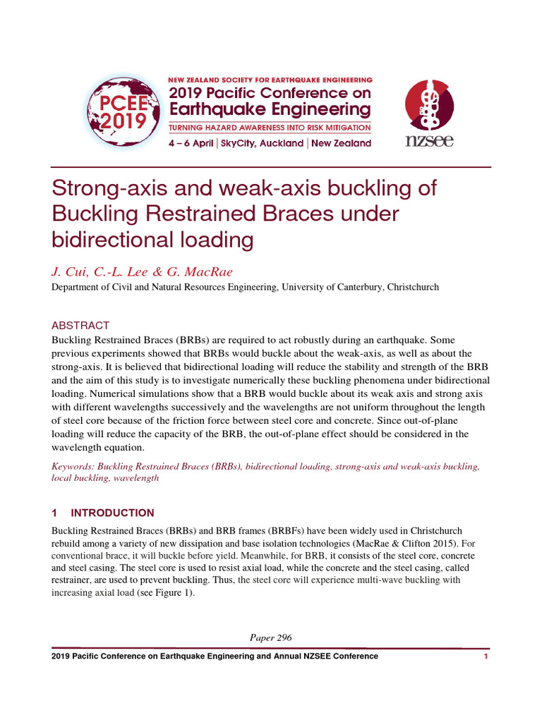 Biaxial - Weak Axes | PDF | Buckling | Strength Of Materials