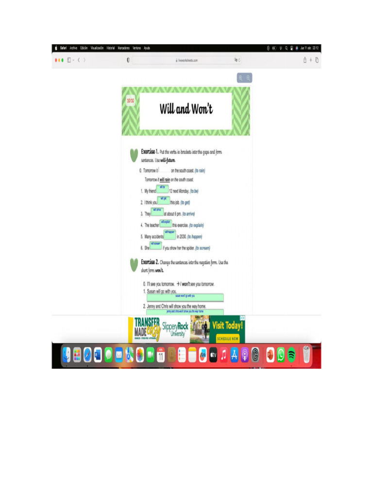 Castellanos Jared Will Worksheet | PDF