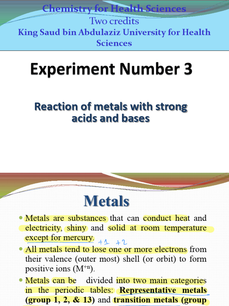 Experiment Number 3 | Download Free PDF | Acid | Hydrochloric Acid
