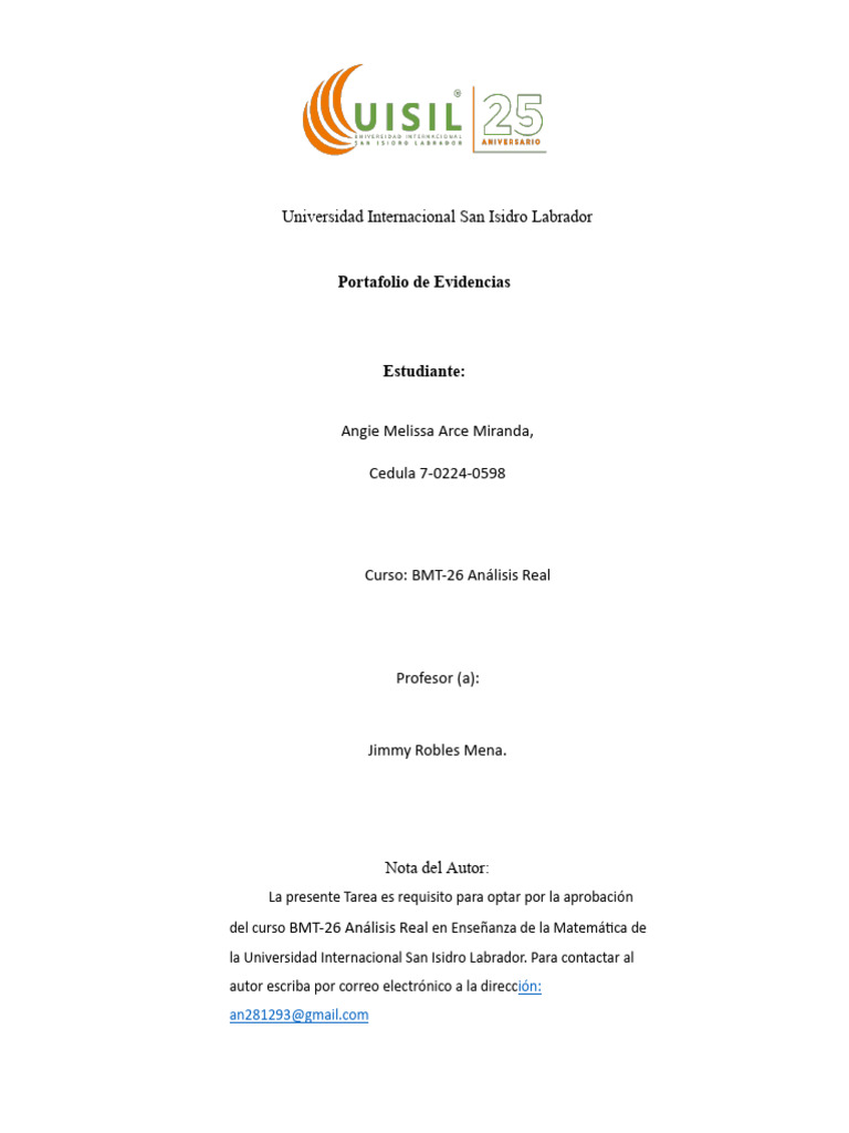 Analisis Real Matematico | PDF | Análisis matemático | Axioma