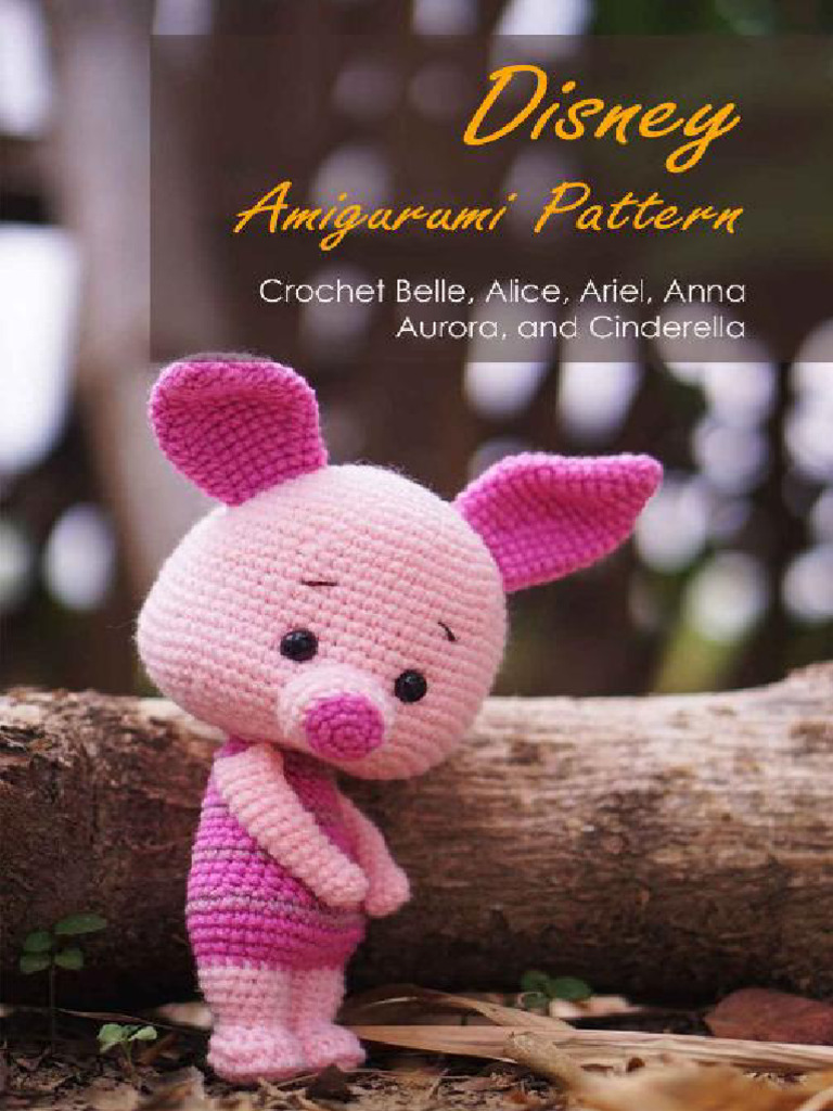 Disney Amigurumi Pattern Crochet Belle, Alice, Ariel, Anna, Aurora, and ...