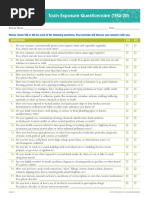 Chest ILD Patient Questionnaire | PDF | Cough | Human Diseases And ...