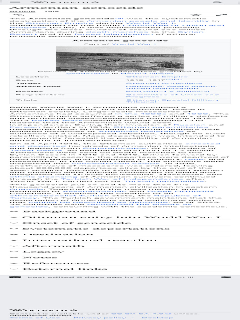 Armenian Genocide Overview and Impact | PDF | Armenian Genocide ...