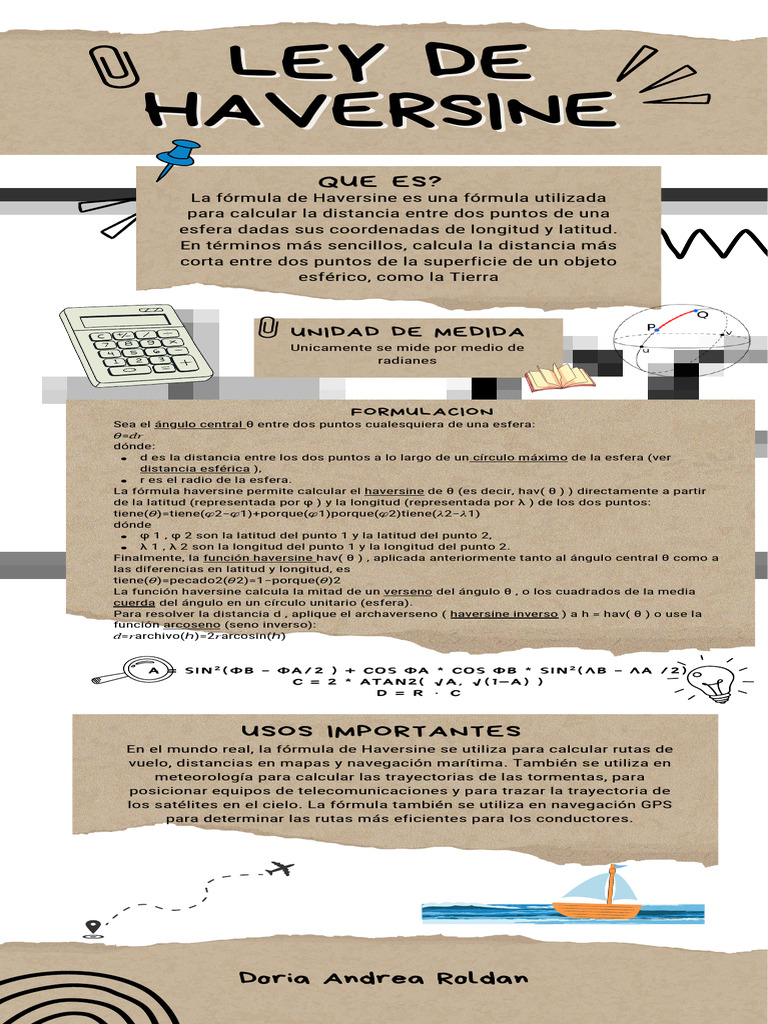 Fórmula de Distancia Haversine | PDF | Métodos y materiales de enseñanza