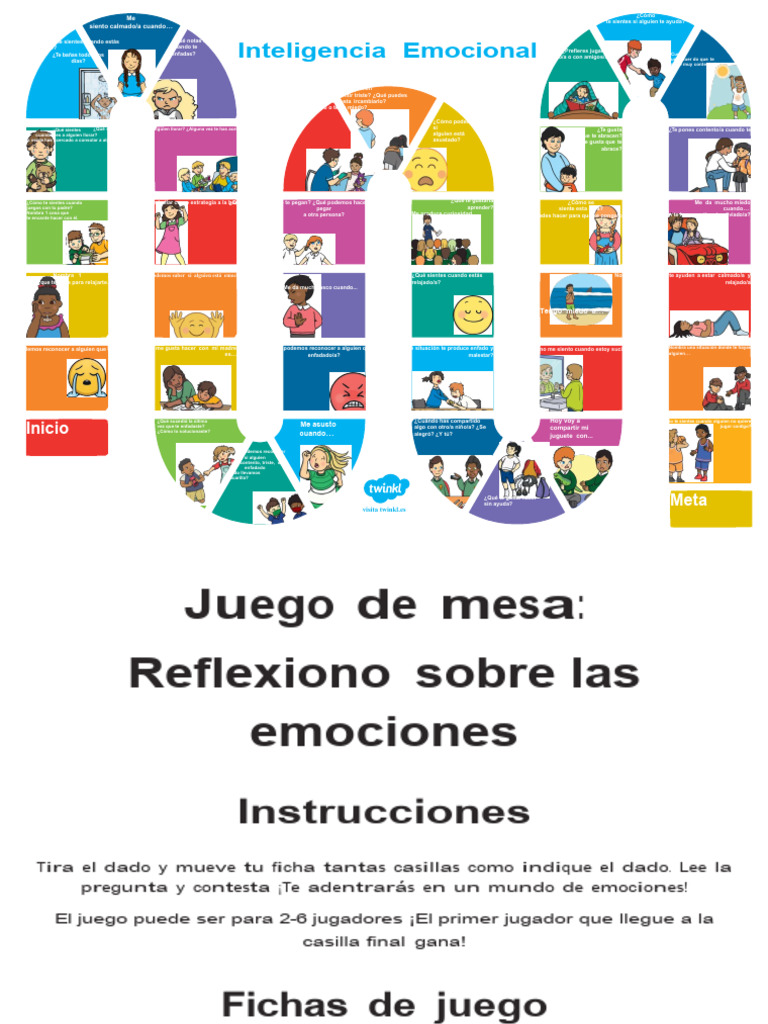 Juego de Mesa: Emociones y Reflexión | PDF