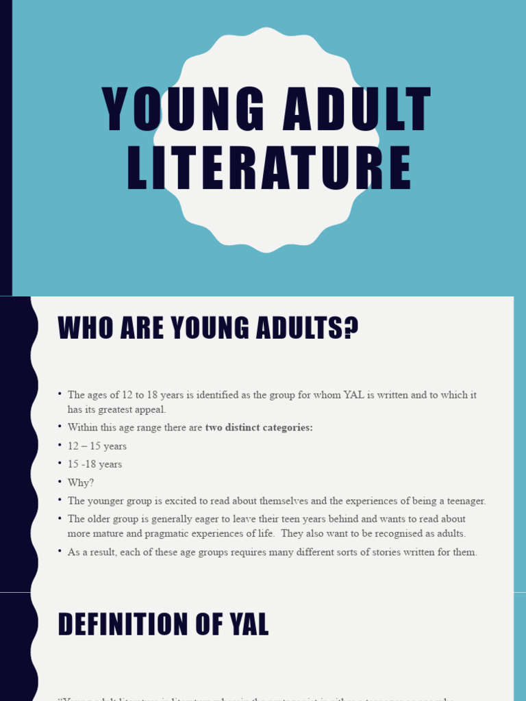 Understanding Young Adult Literature | PDF | Young Adult Fiction ...