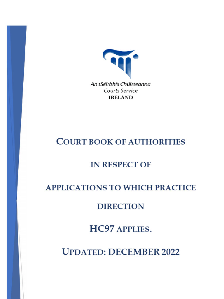 HC97 - Book of Authorities-Updated December 2021 | PDF | Republic Of ...