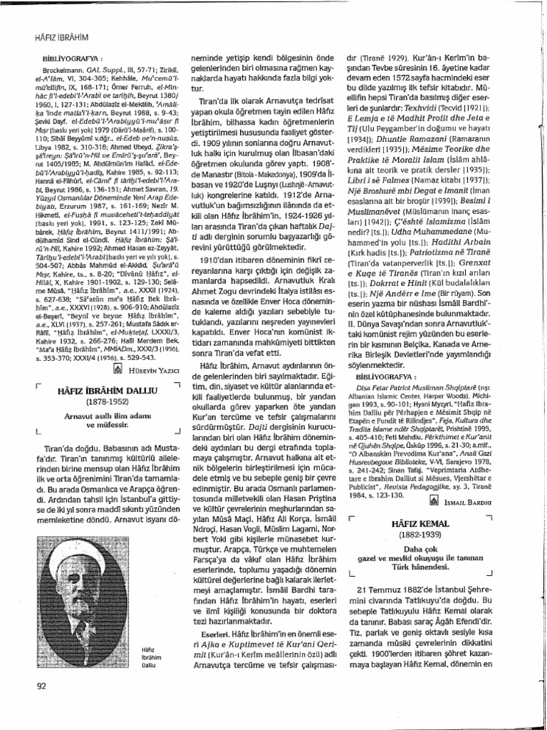 HAFIZ iBRAHiM DALLIU - c.15 | PDF