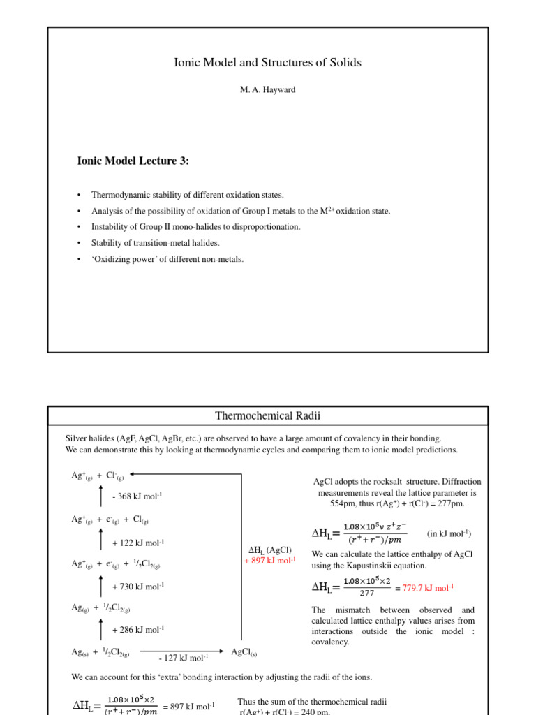 Ionic Character in Metal Halides | PDF | Ionic Bonding | Chlorine