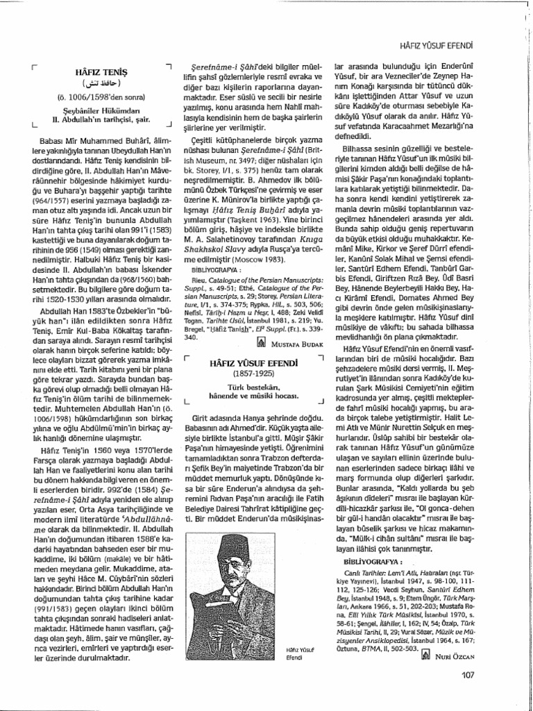 HAFIZ YUSUF EFENDi - c.15 | PDF