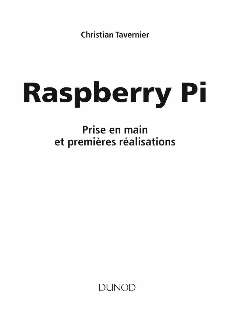 Dunod - Raspberry Pi NO DRM | PDF