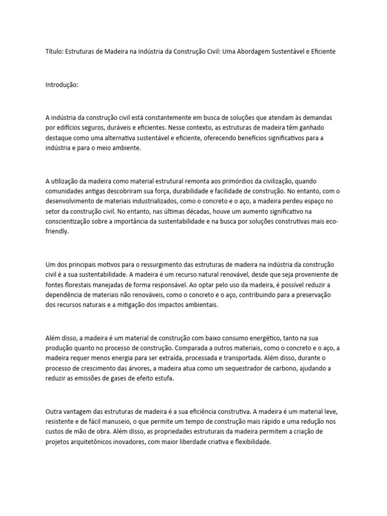 Madeira | PDF | Madeira | Engenharia Civil