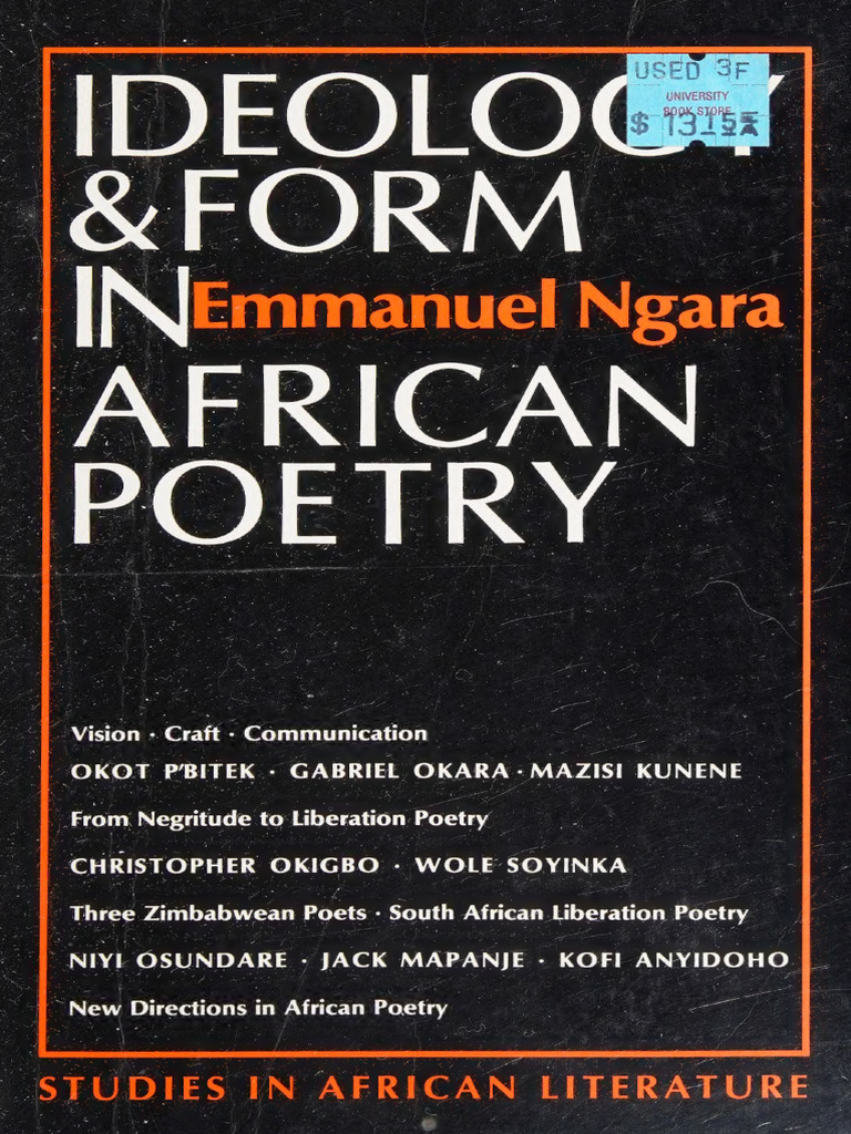 Ideology & form in African poetry_ implications for -- Ngara, Emmanuel -- 1990 -- London_ J ...
