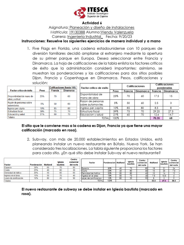 Actividad # 3 Ejercicios | PDF