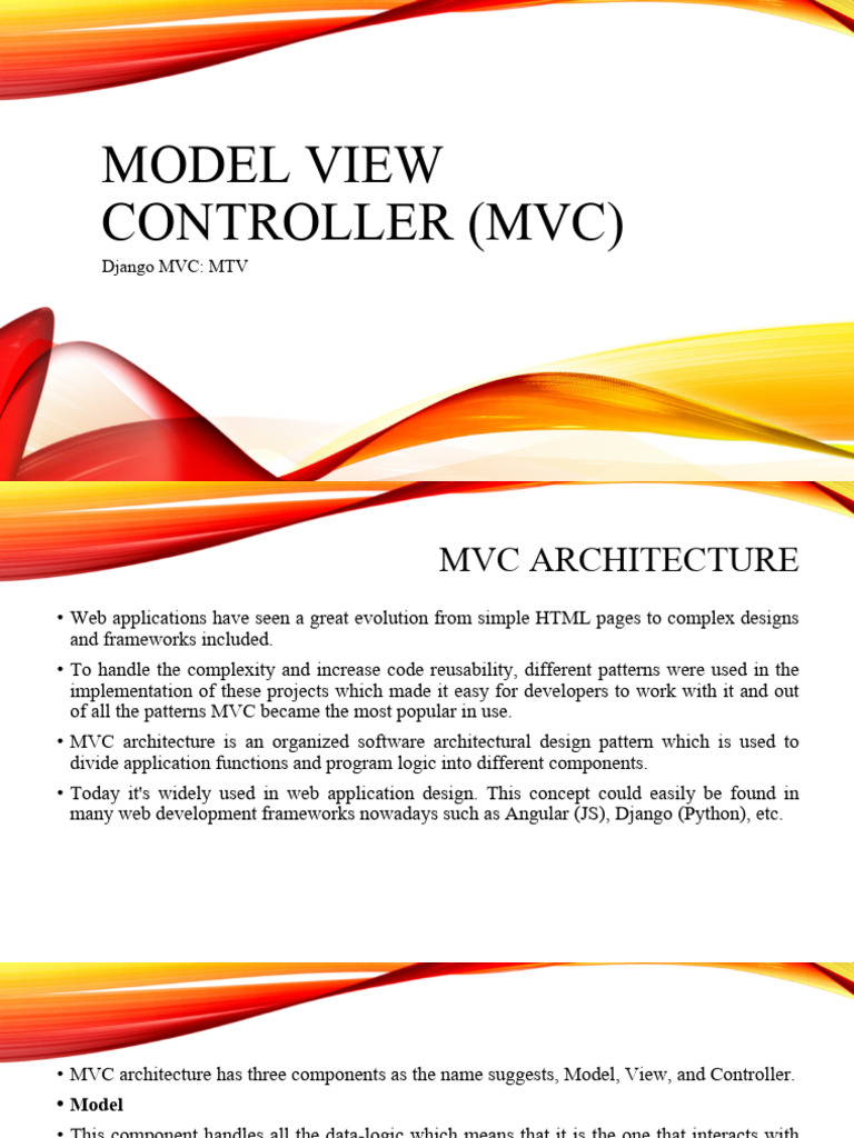 MVC in DJANGO | PDF | Model–View–Controller | Systems Architecture