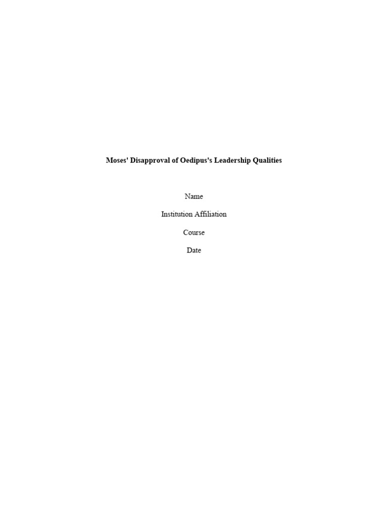 Moses Pdf Moses Humility