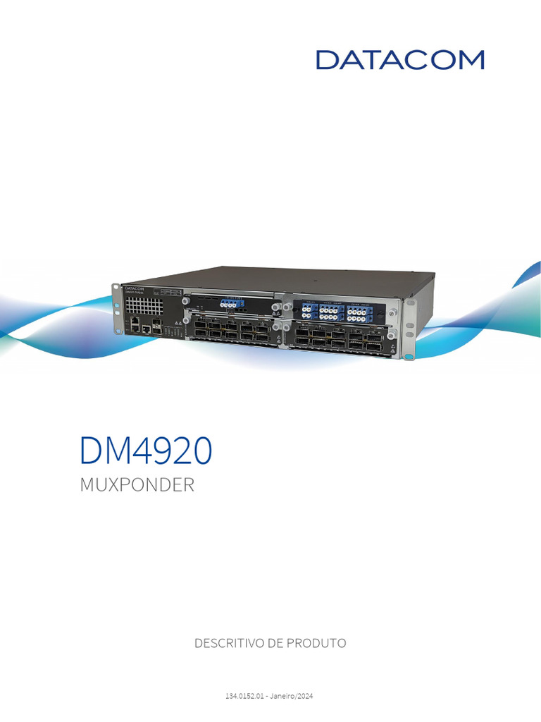 134.0152.01 - DM4920 - Descritivo | PDF | Fonte de energia | Rede de computadores
